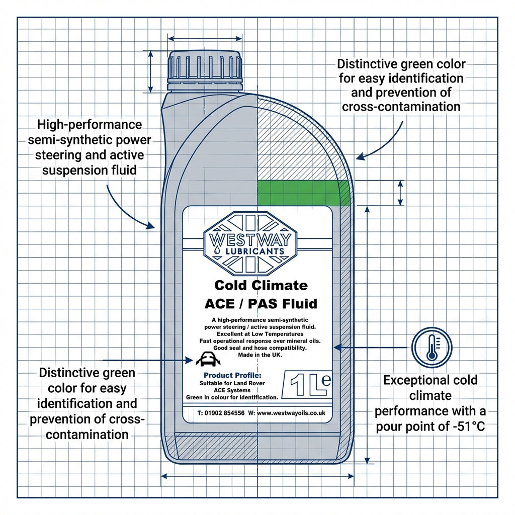 Land Rover ACE & Cold Climate Power Steering Fluid STC50519 Discovery ...
