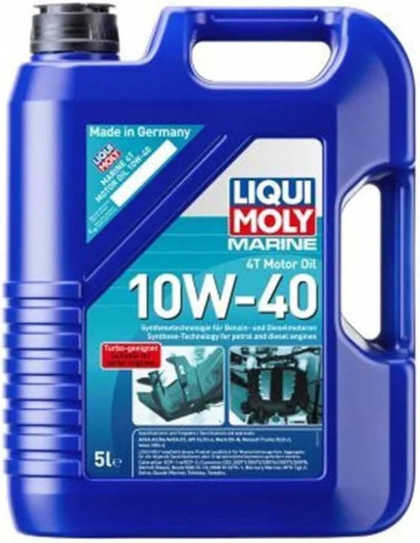 Liqui Moly Marine 4T Motor Oil 10W-40 5L | 4-Stroke Engine NMMA FC-W A ...