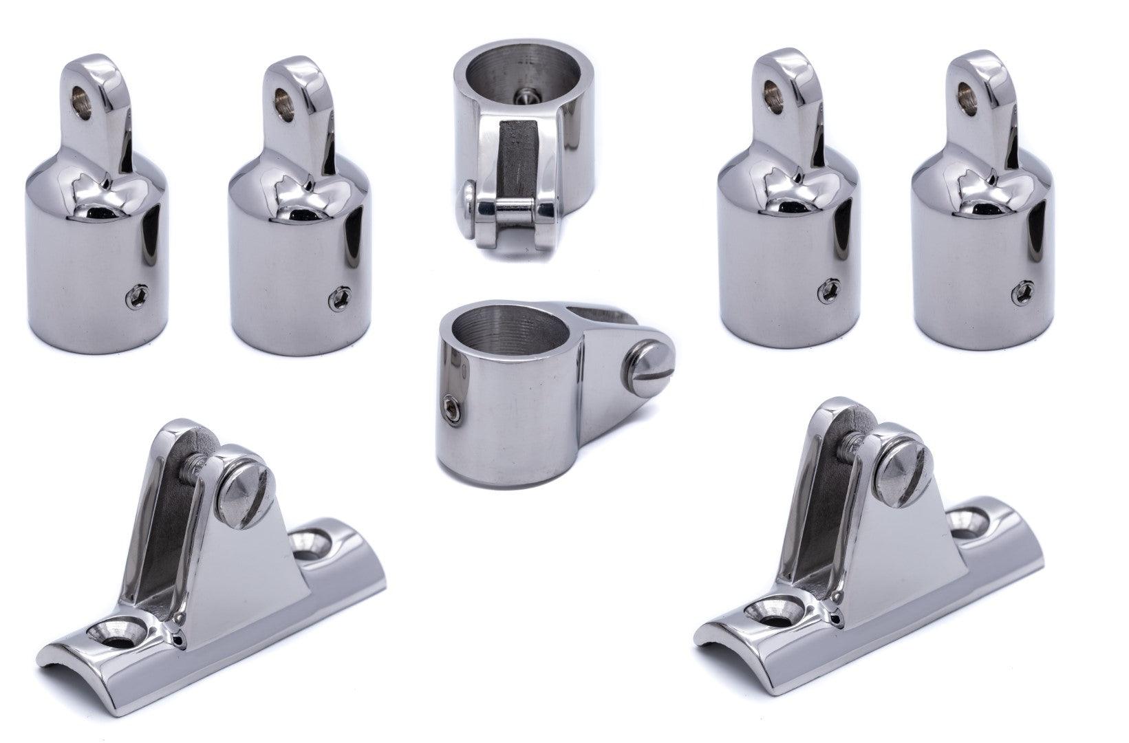 Bimini fittings kit CONCAVE hinge stainless steel boat cover canopy sp ...