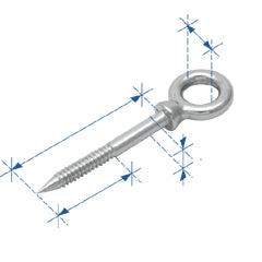 Eye Wood Screw, Inox 316, 8x60mm – 4Boats