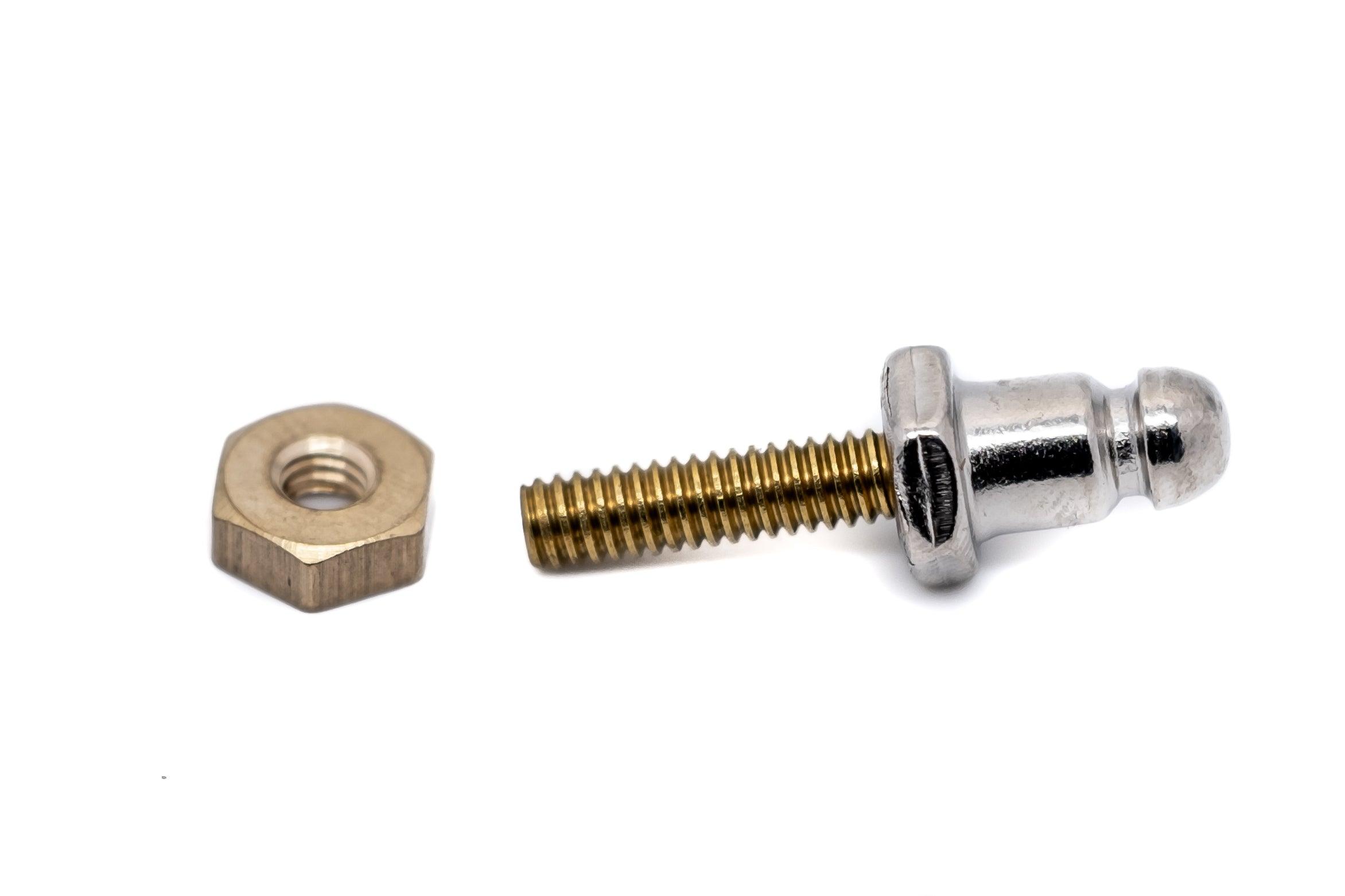 Lift the dot threaded stud and nut original brass thread 5/8" long – 4Boats