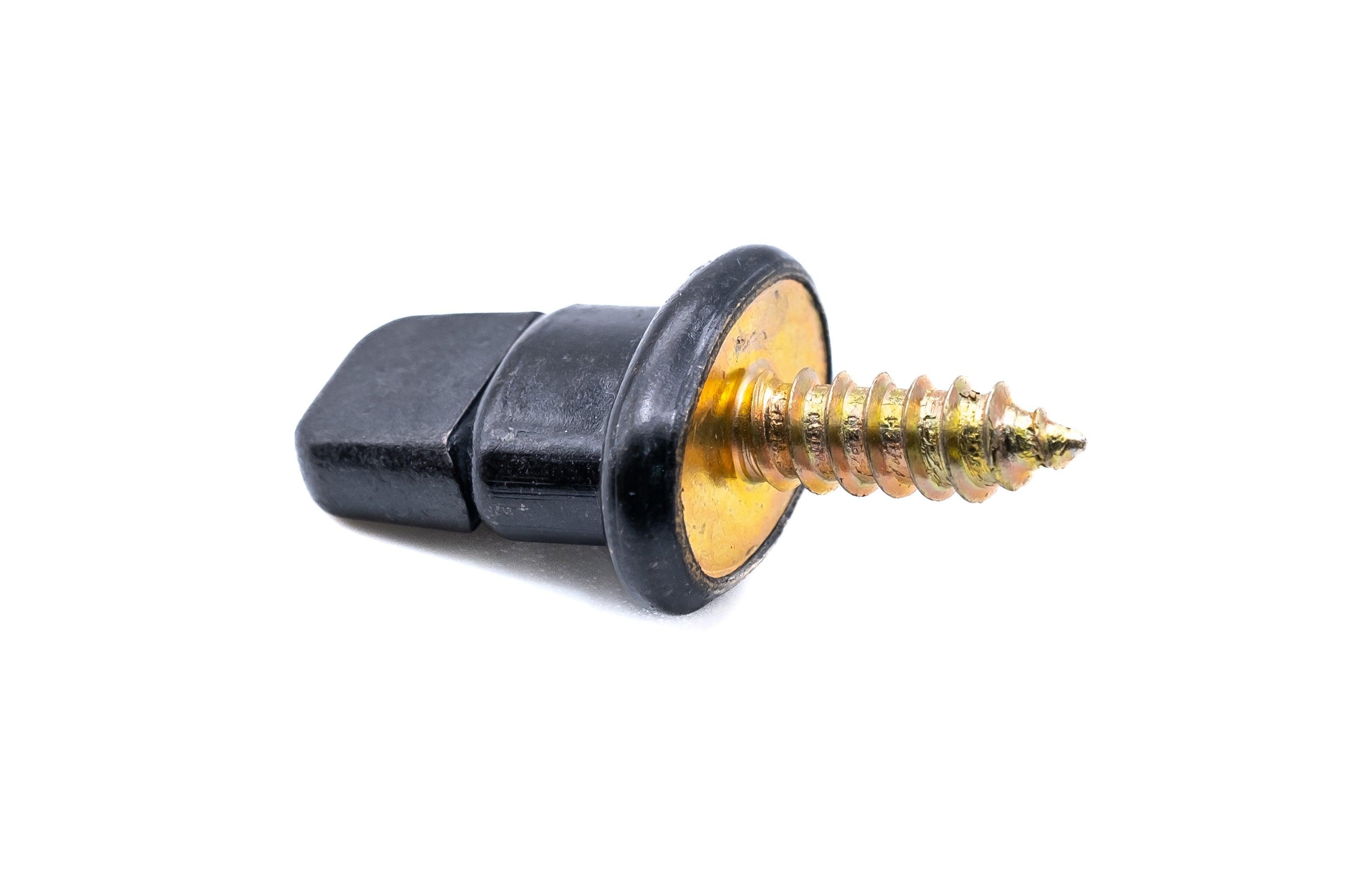 Military black Turnbutton fastener screw in base with brass thread "tu ...