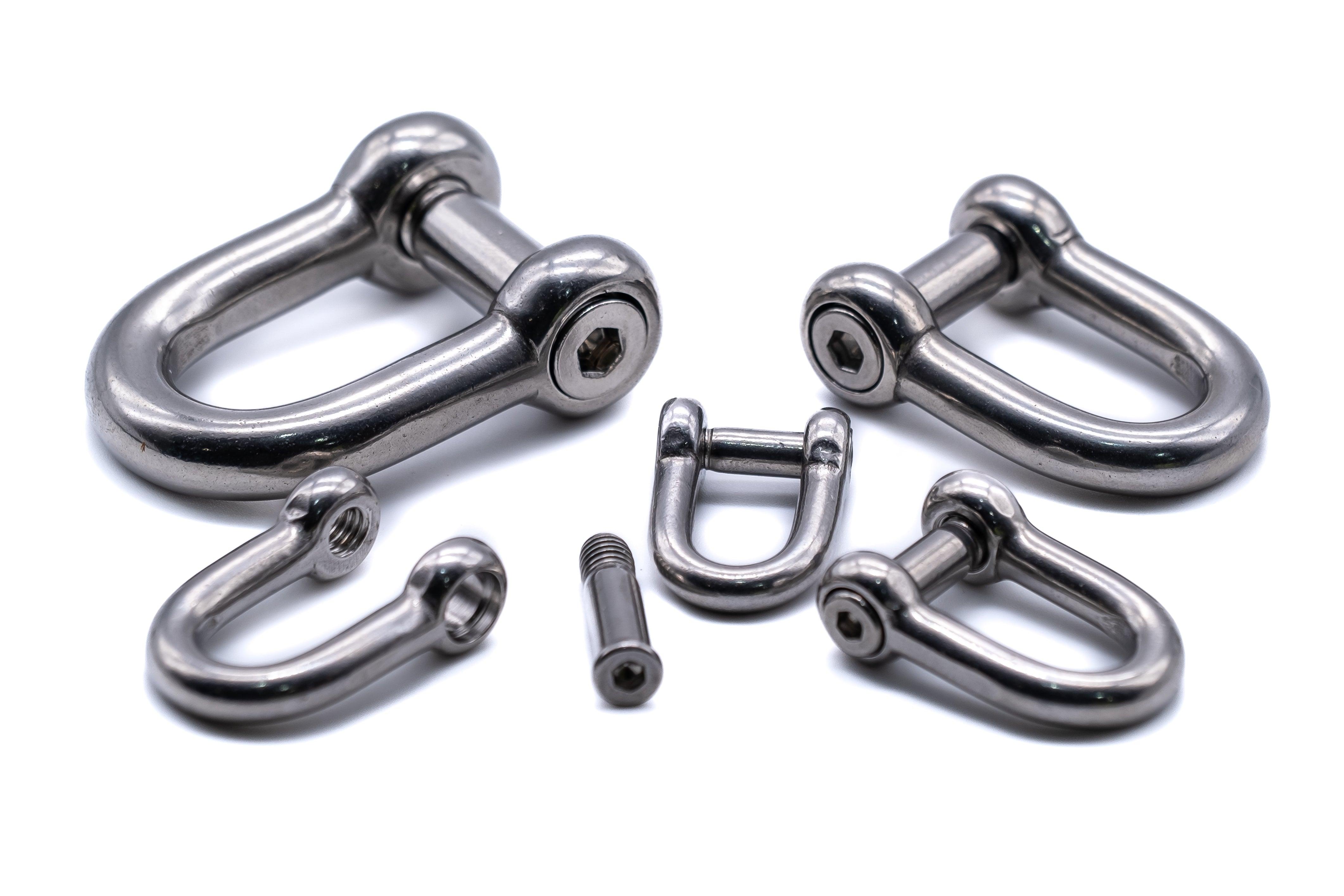 Shackle - Hex Dee / D Shackle with allen key fitting 316 A4 Stainless ...