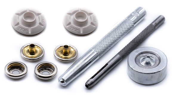 Snad YKK fastener self adhesive 25mm white domed stud kit – 4Boats