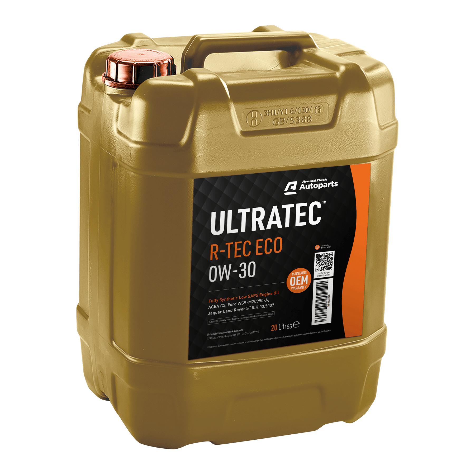 Ultratec RTEC RTEC RTEC 0W | 30 Engine Oil 20L E462 | 20L | 4Boats