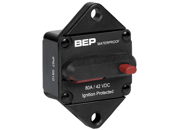 BEP Panel Mount Thermal Single Pole Circuit Breaker - 9 Sizes – 4Boats