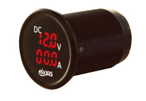 Digital Voltage Dual Volts & Amps Meter, IP67 | 2-in-1 LED | 4Boats