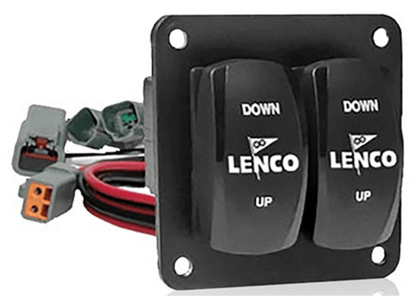 Lenco Double Rocker Switch Kit with Pigtail for Single Actuators – 4Boats