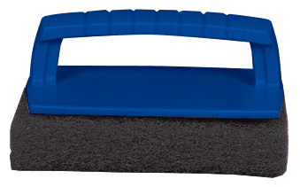 Scrub Pad with Handle – Coarse (Black) – 4Boats