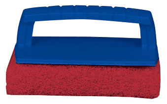 Scrub Pad Medium with Handle – Red | 4Boats